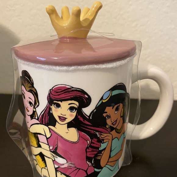 Disney | Kitchen | Disney Princesses Mug With Crown Lid | Poshmark